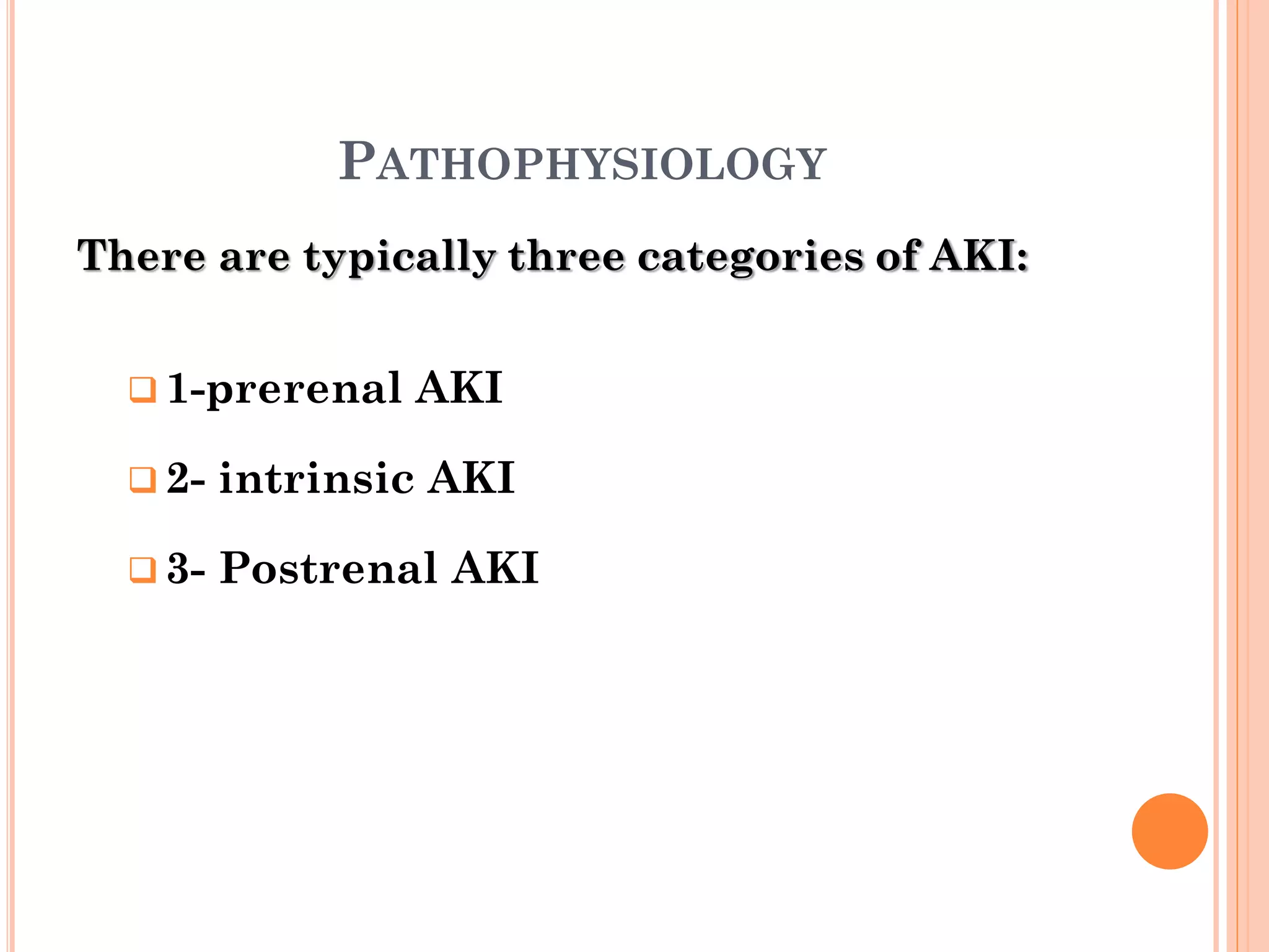 Acute kidney injury(AKI) | PDF