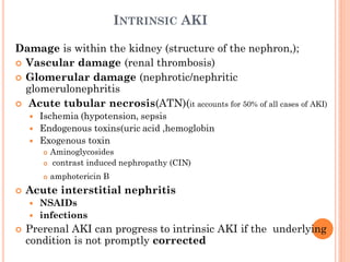 Acute kidney injury(AKI) | PDF