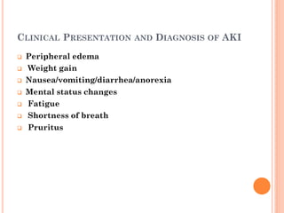Acute kidney injury(AKI) | PDF