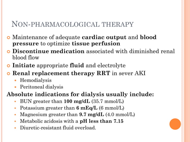 Acute kidney injury(AKI) | PDF | Lung and Respiratory Health | Diseases ...