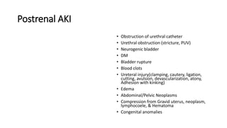 Acute kidney injury and renal replacement therapies [autosaved] | PPTX