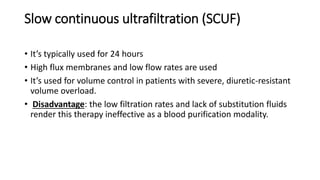 Acute kidney injury and renal replacement therapies [autosaved] | PPTX