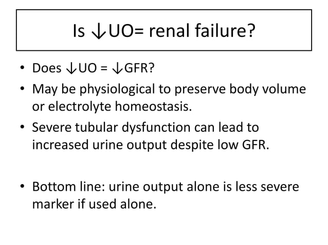 Acute kidney injury and urine output in ICU | PPTX