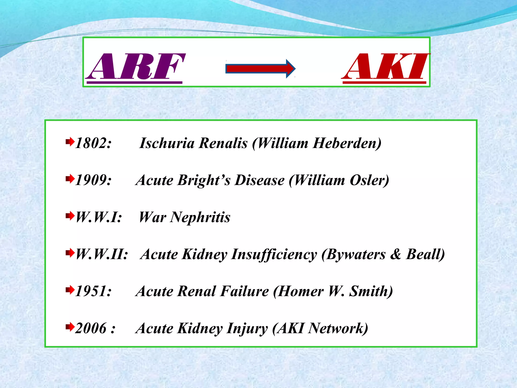 Acute kidney injury dr. osama el shahat | PPT