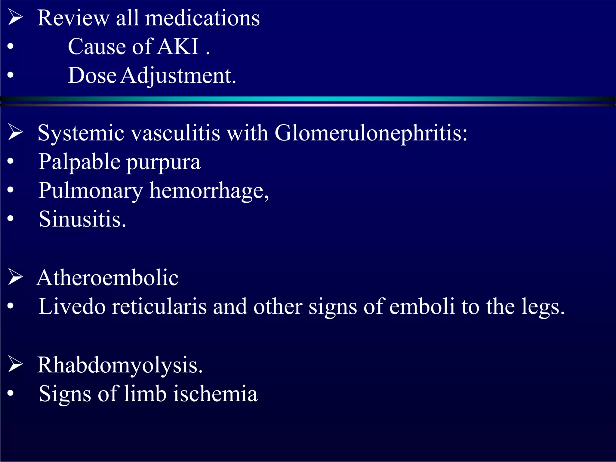 Acute kidney injury | PPTX