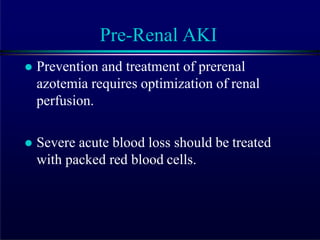 Acute kidney injury | PPTX