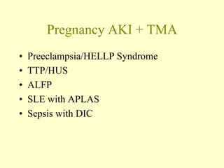 Acute kidney injury in pregnancy | PPTX