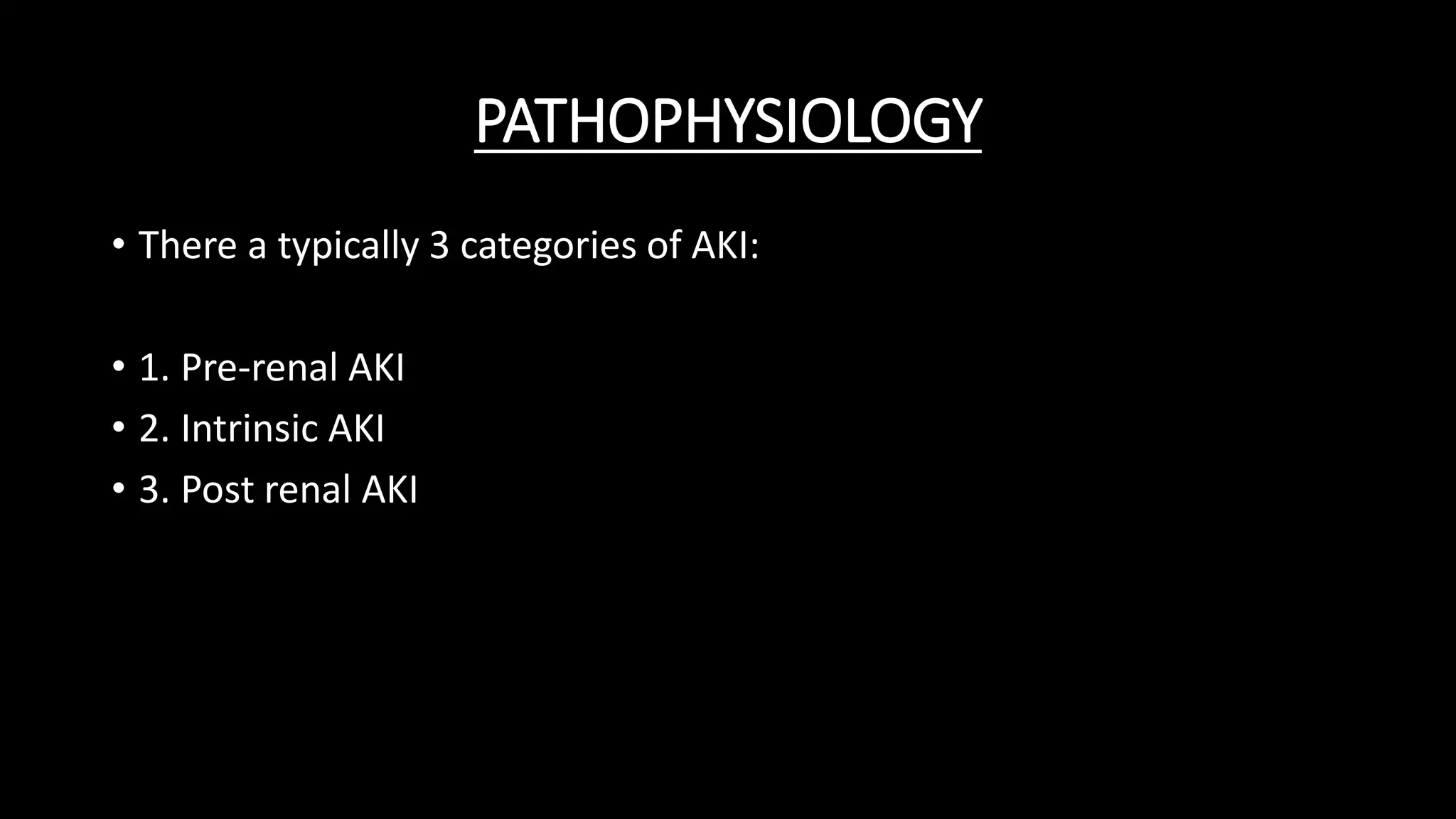 Acute kidney injury pathophysiology | PDF