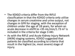Acute kidney injury | PPTX