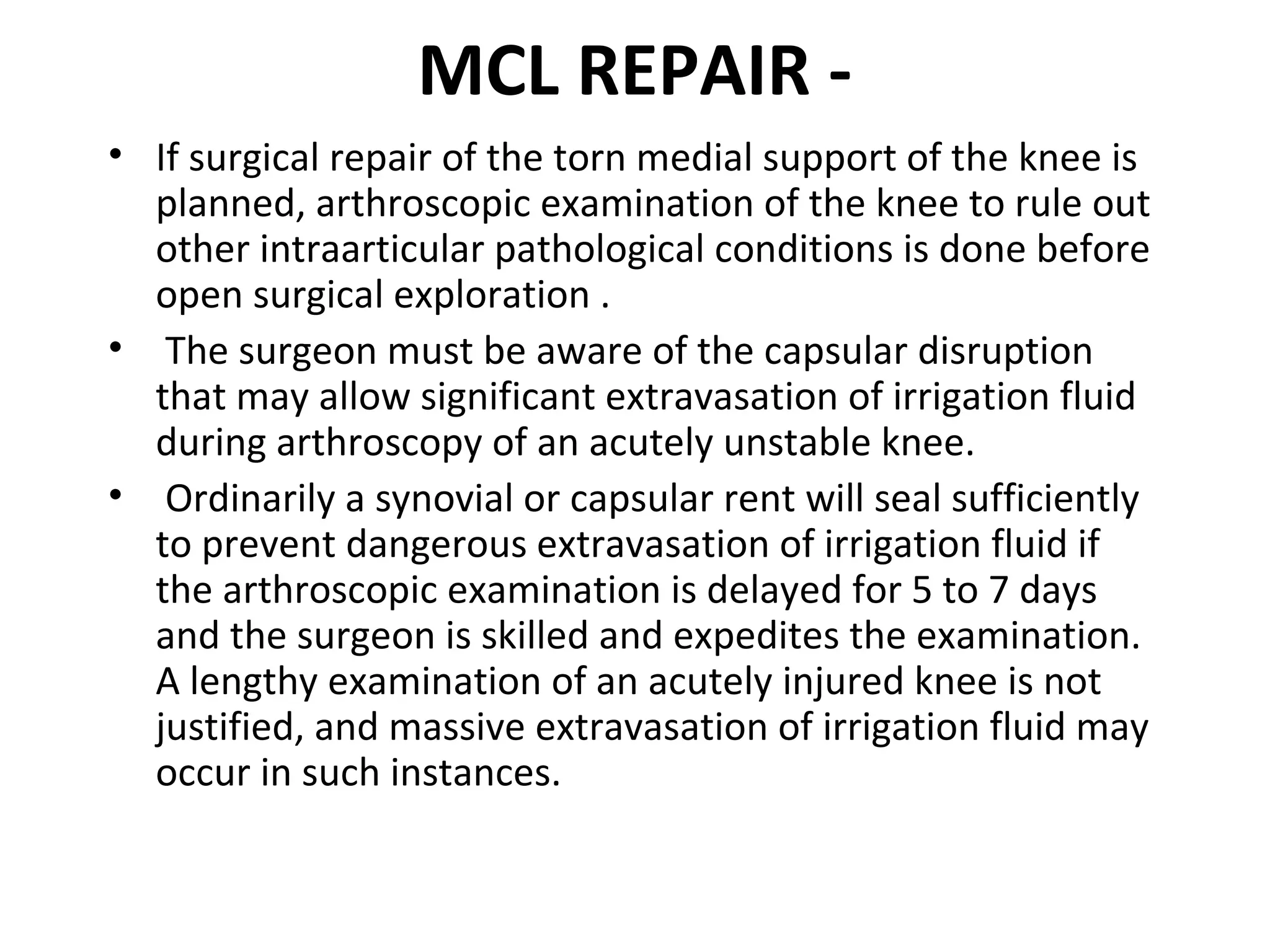 Acute knee ligament injuries | PPT