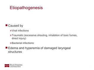 Acute laryngitis | PPT