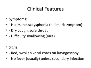 Acute_Laryngitis presentation in pptx form | PPTX