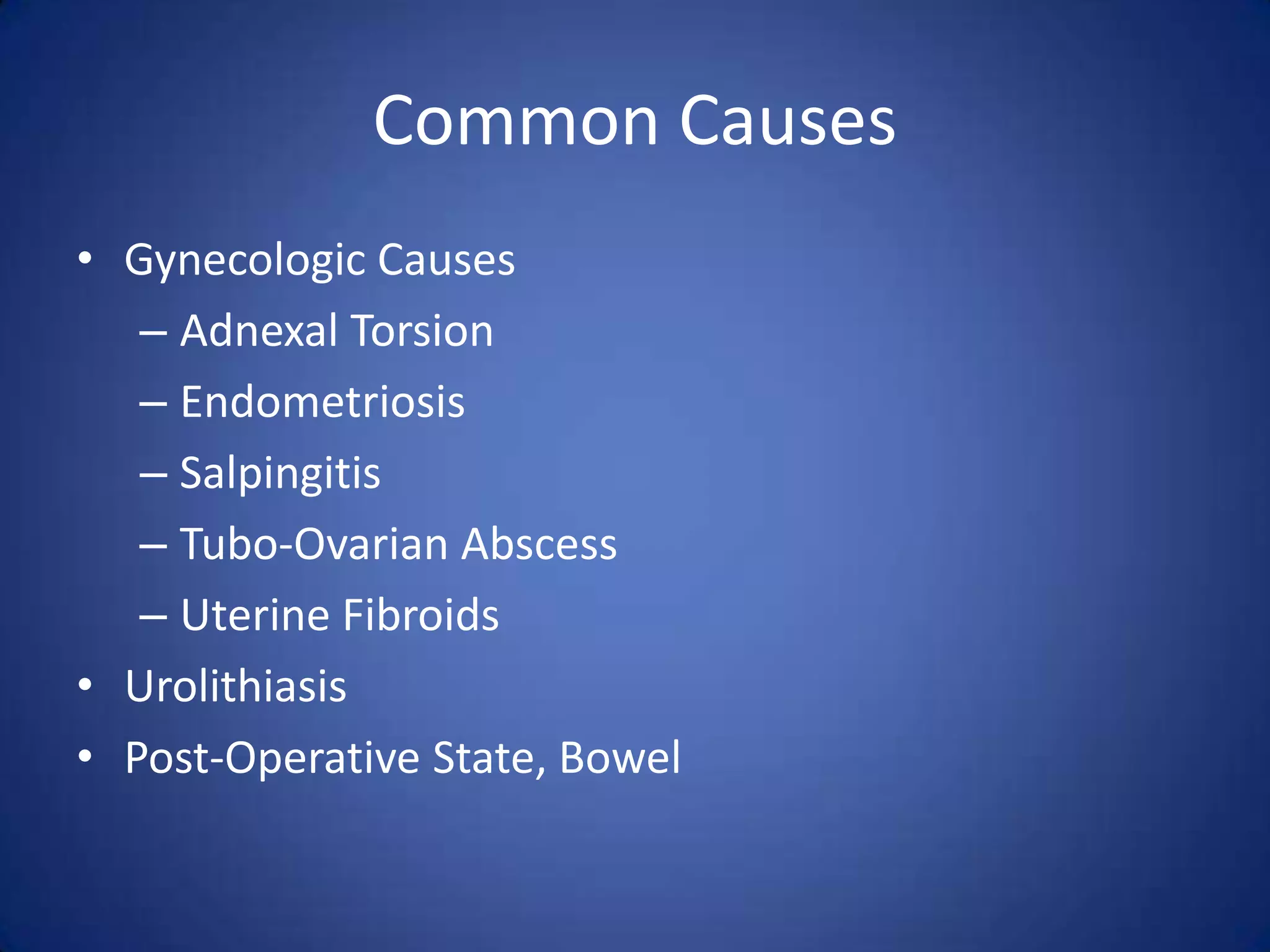 ACUTE LEFT LOWER QUADRANT PAIN | PDF