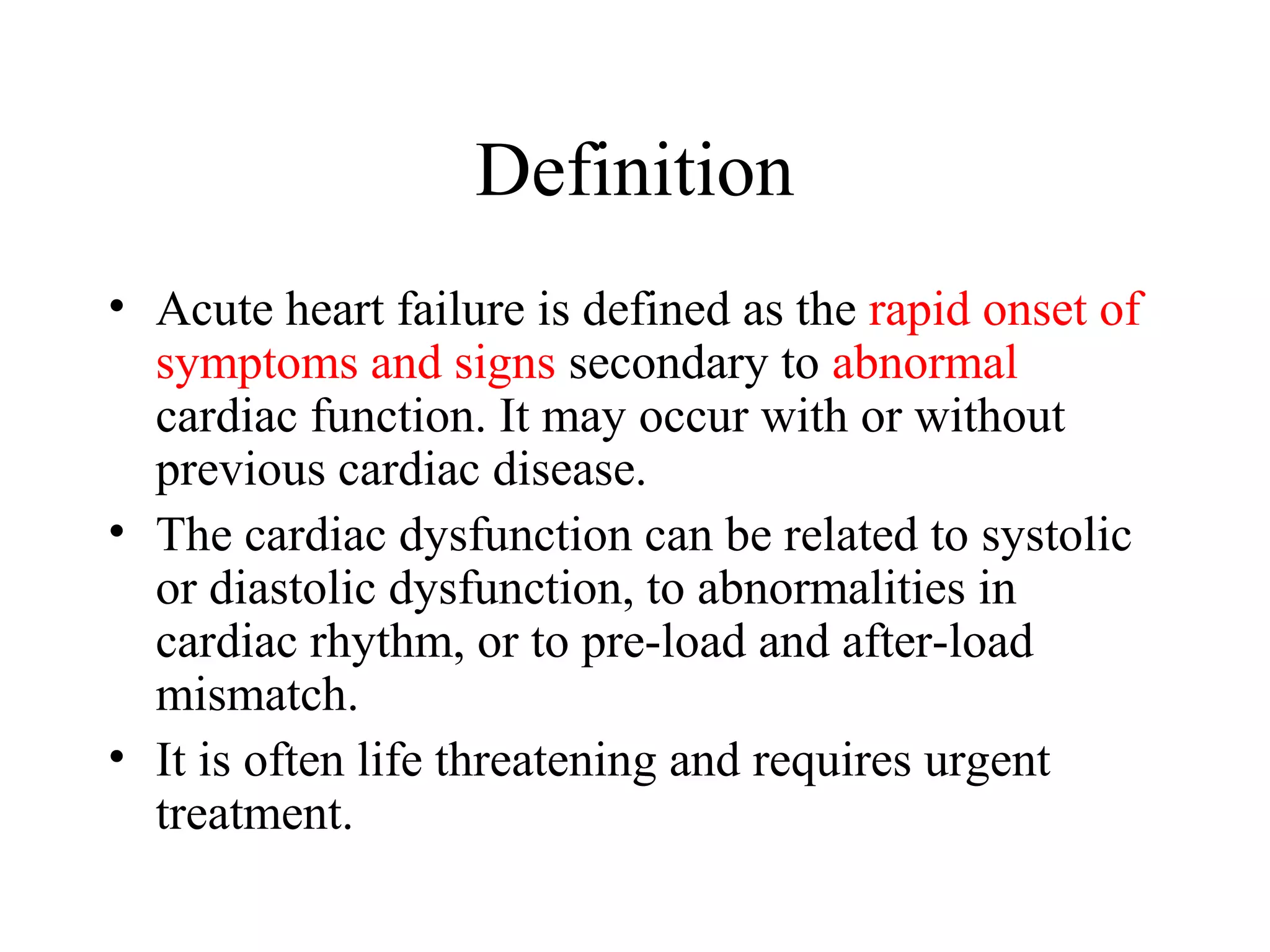 Acute left ventricular failure | PPT