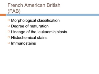 Acute leukaemias classification | PPT