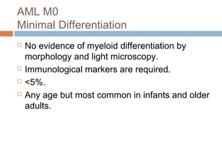 Acute leukaemias classification | PPT