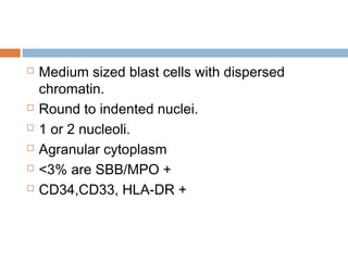 Acute leukaemias classification | PPT