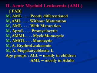Acute leukemia | PPT | Blood Disorders | Diseases and Conditions