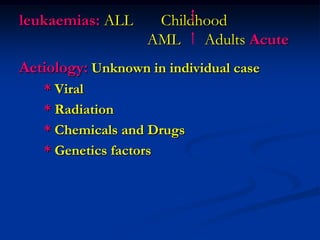 Acute leukemia | PPT | Blood Disorders | Diseases and Conditions