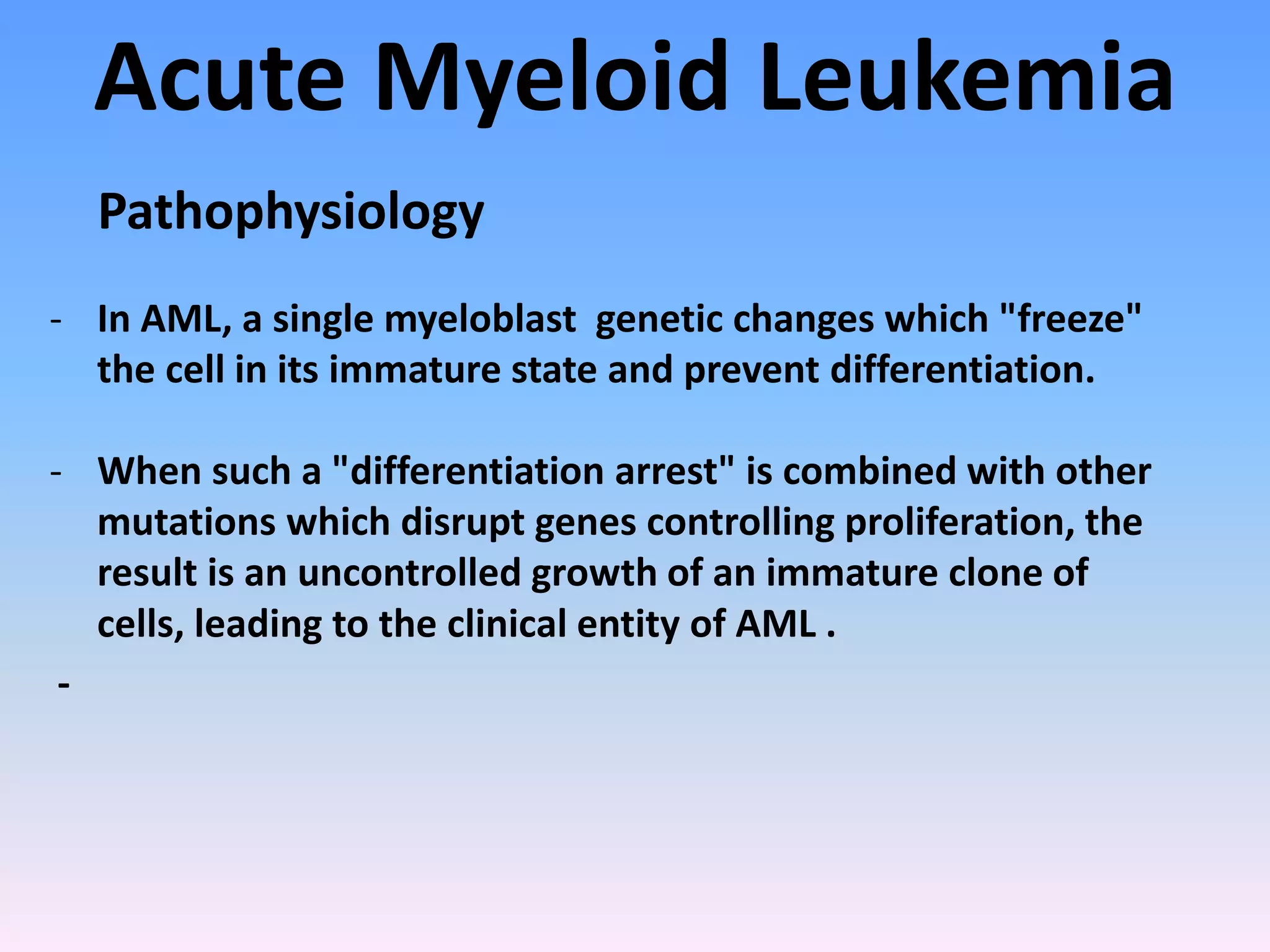 Acute leukemia | PPTX