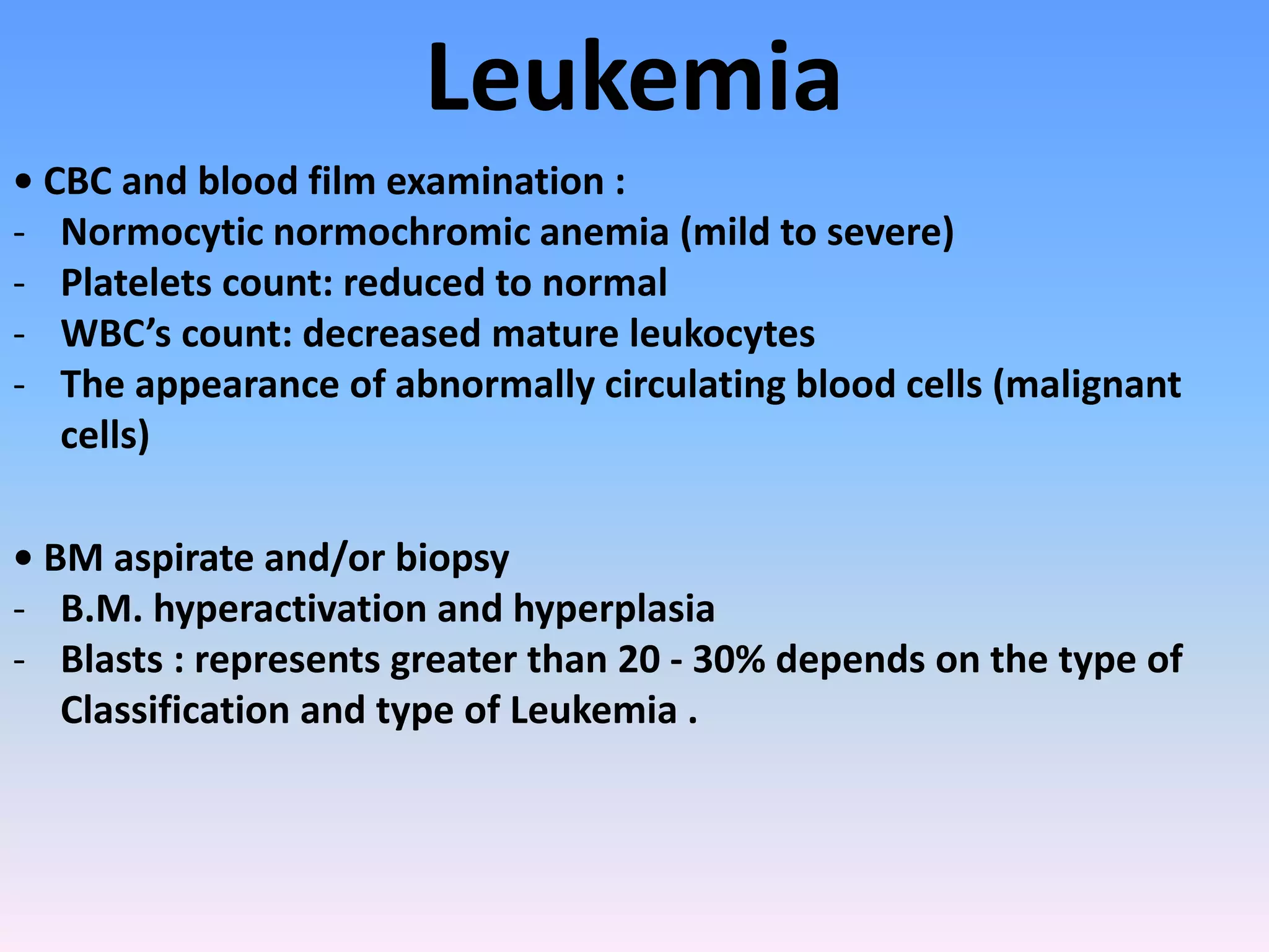 Acute leukemia | PPTX