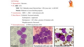 Lecture on acute leukemia containing AML and C | PPTX