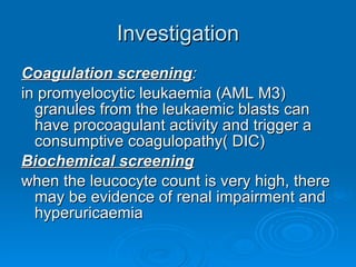 medicine.Acute leukemias.(dr.sabir) | PPT
