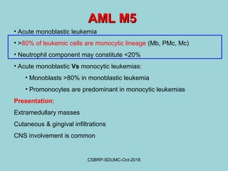 Acute leukemias aml-csbrp | PPT