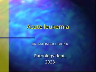Acute AML CML ALL CLL types of Leukemias 2.ppt