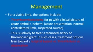 Diagnosis and management of Acute limb -ischemia (1).ppt