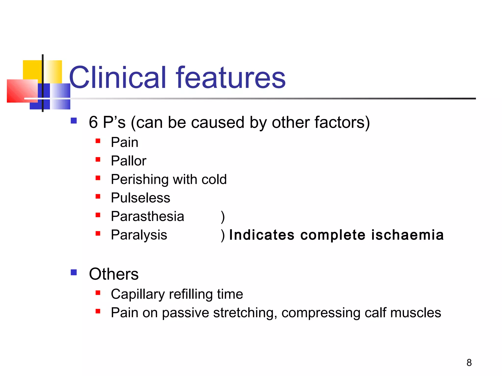 Acute limb ischaemia | PPT