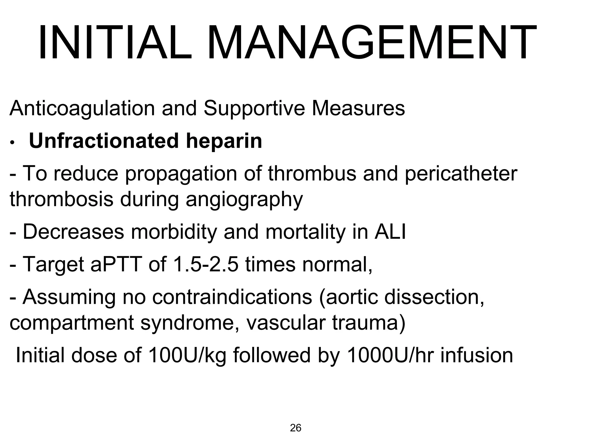 Acute limb ischemia (ALI) | PPTX