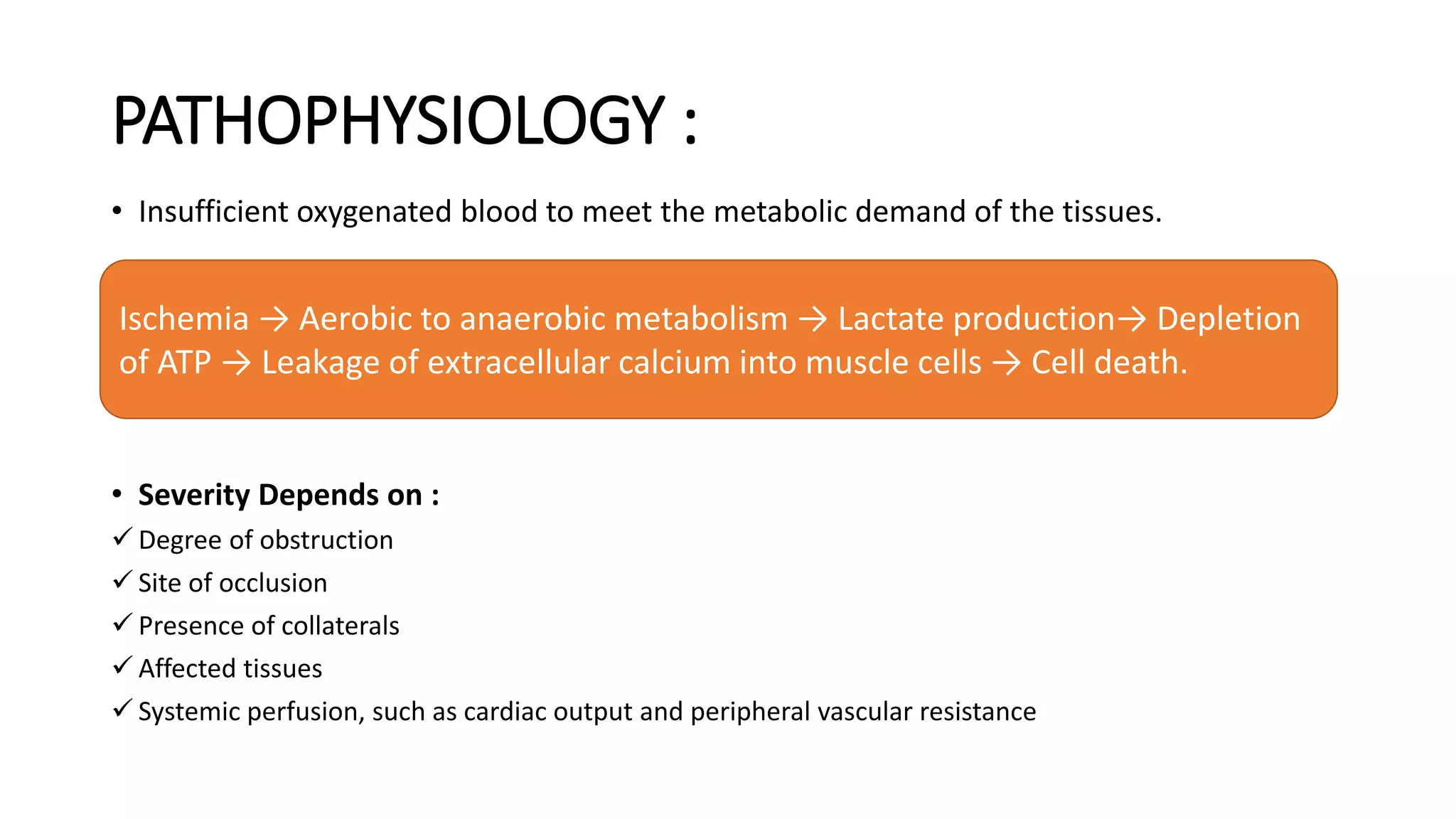 Acute limb ischemia | PPTX