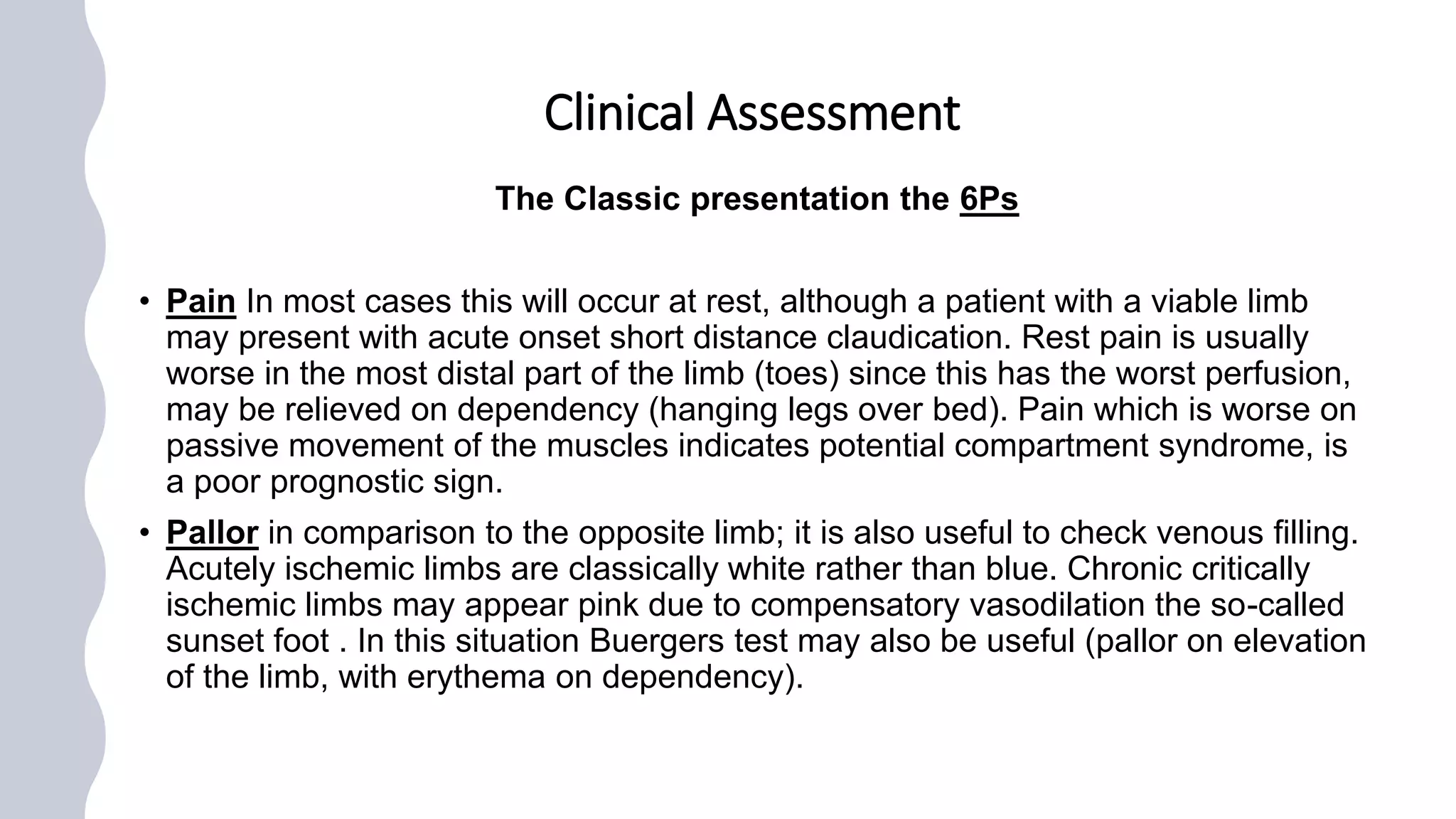 Acute Limb Ischemia | PPSX