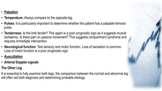 Acute Limb Ischemia | PPSX