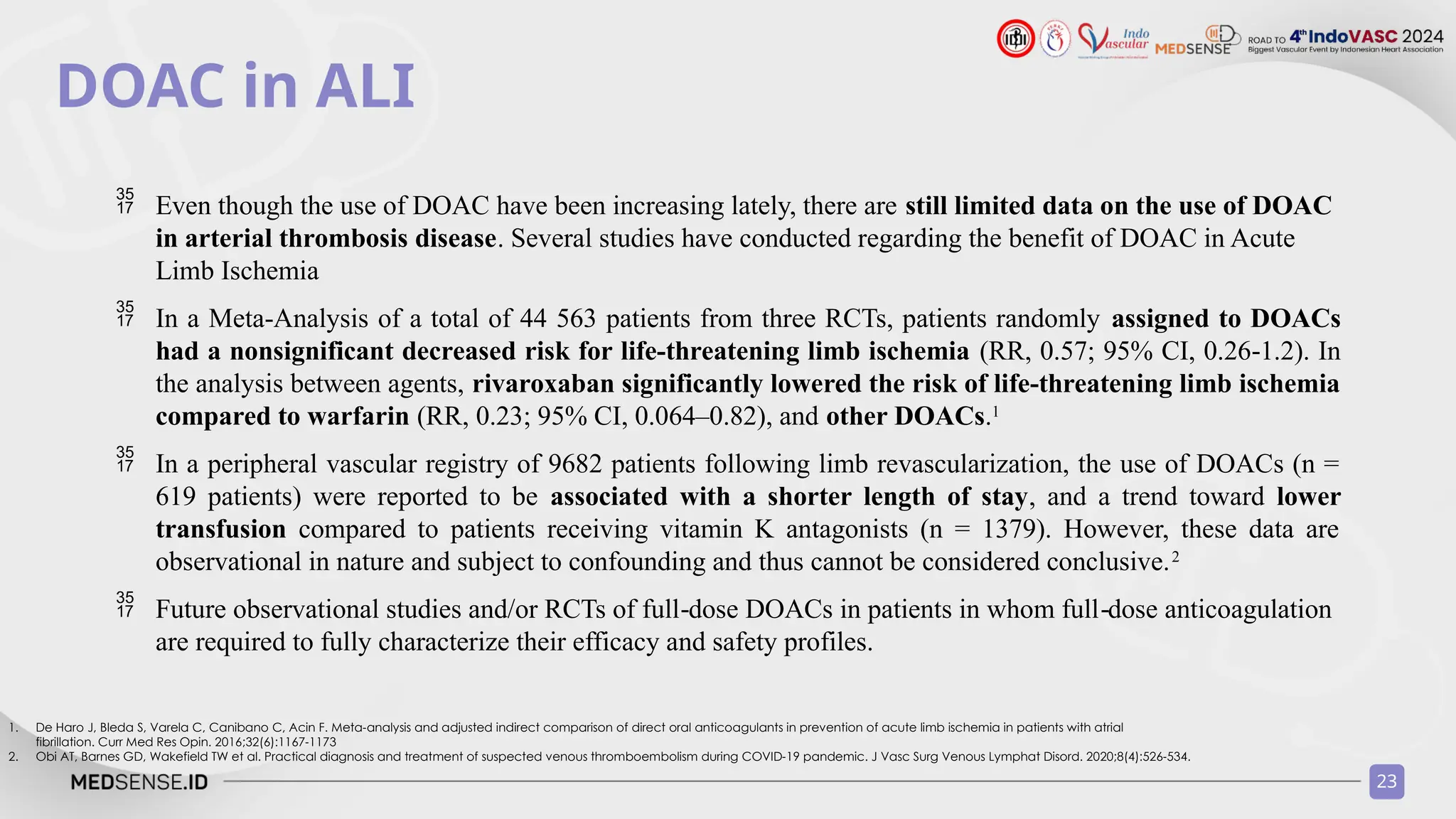 Acute Limb Ischemia and Role of DOAC.pptx