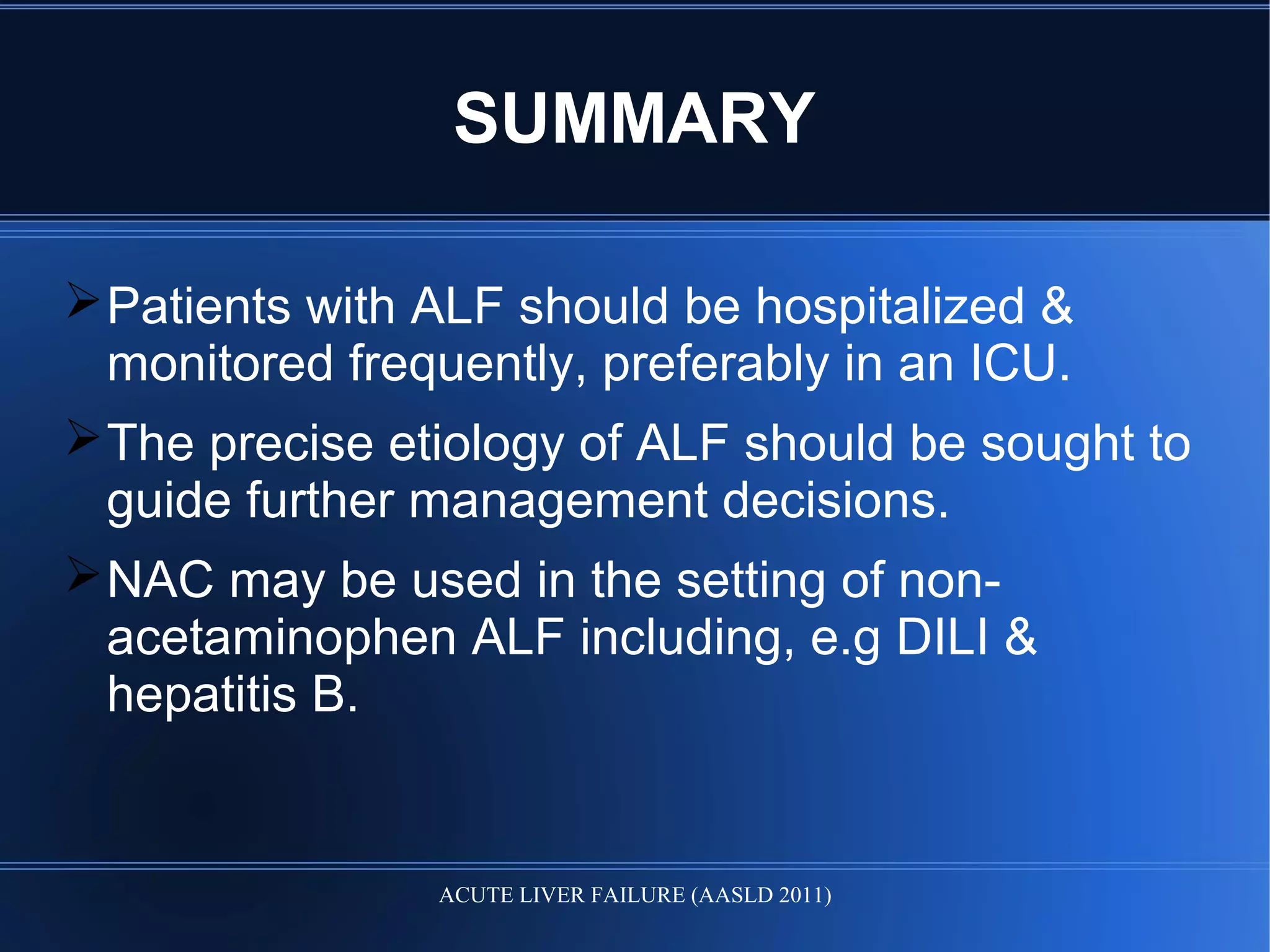 Acute liver failure | PPT