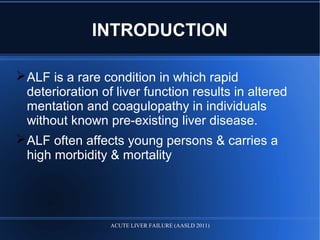 Acute liver failure | PPT