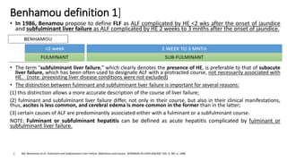 Acute liver failure | PPTX