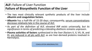 Acute liver failure Managemt | PPTX