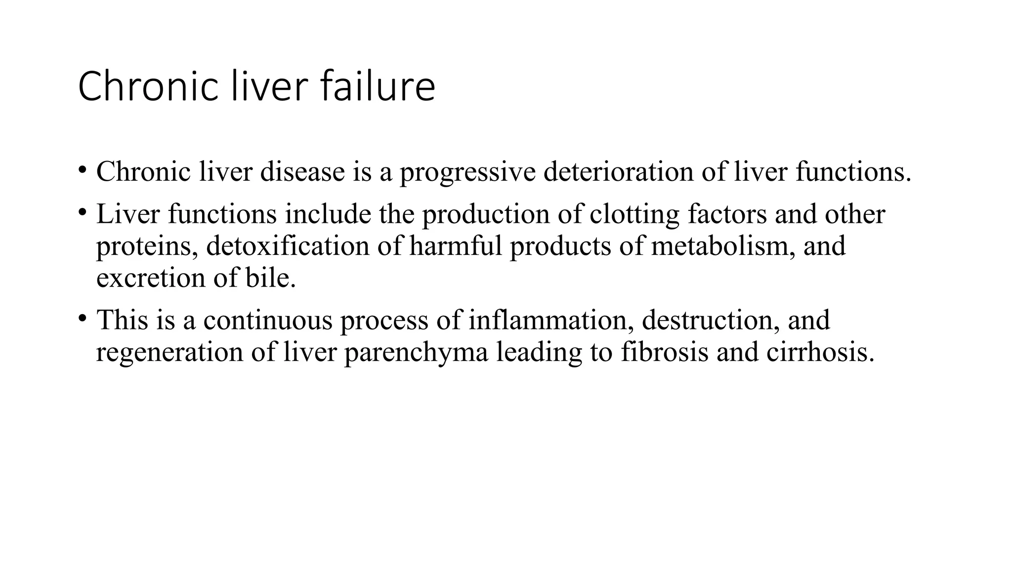 Acute Liver Failure causes, pathology, treatment | PPTX