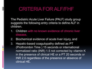 ACUTE LIVER FAILURE 2. by Dr Ruchi Rajashree Panda , resident | PPTX