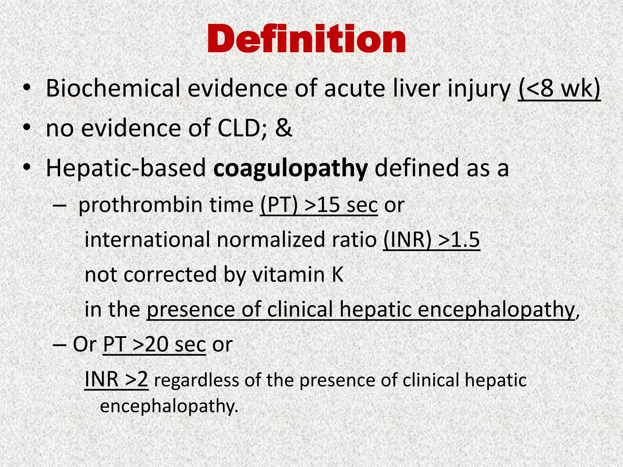 Acute liver failure in children | PPTX