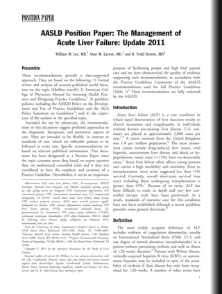 Acute liverfailureupdate2011 | PDF