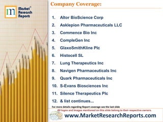 Acute Lung Injury - Pipeline Insight, 2018 | PPTX