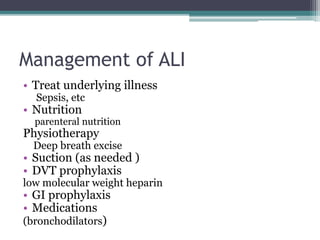 Acute lung injury | PPTX