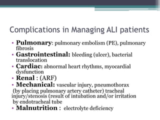 Acute lung injury | PPTX