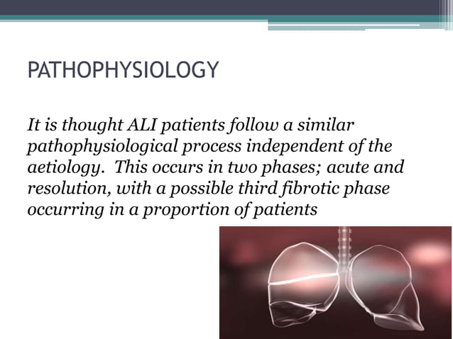 Acute lung injury | PPTX
