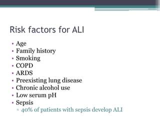 Acute lung injury | PPTX