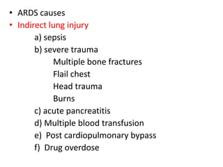 Acute lung injury & ards | PPT